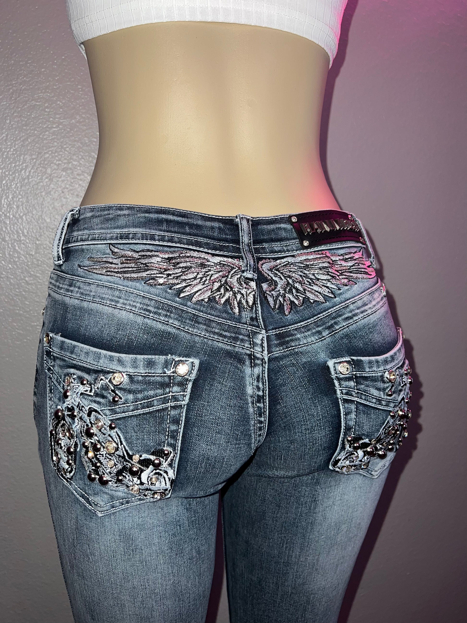 Angel Bootcut jeans – BaddieLuxe
